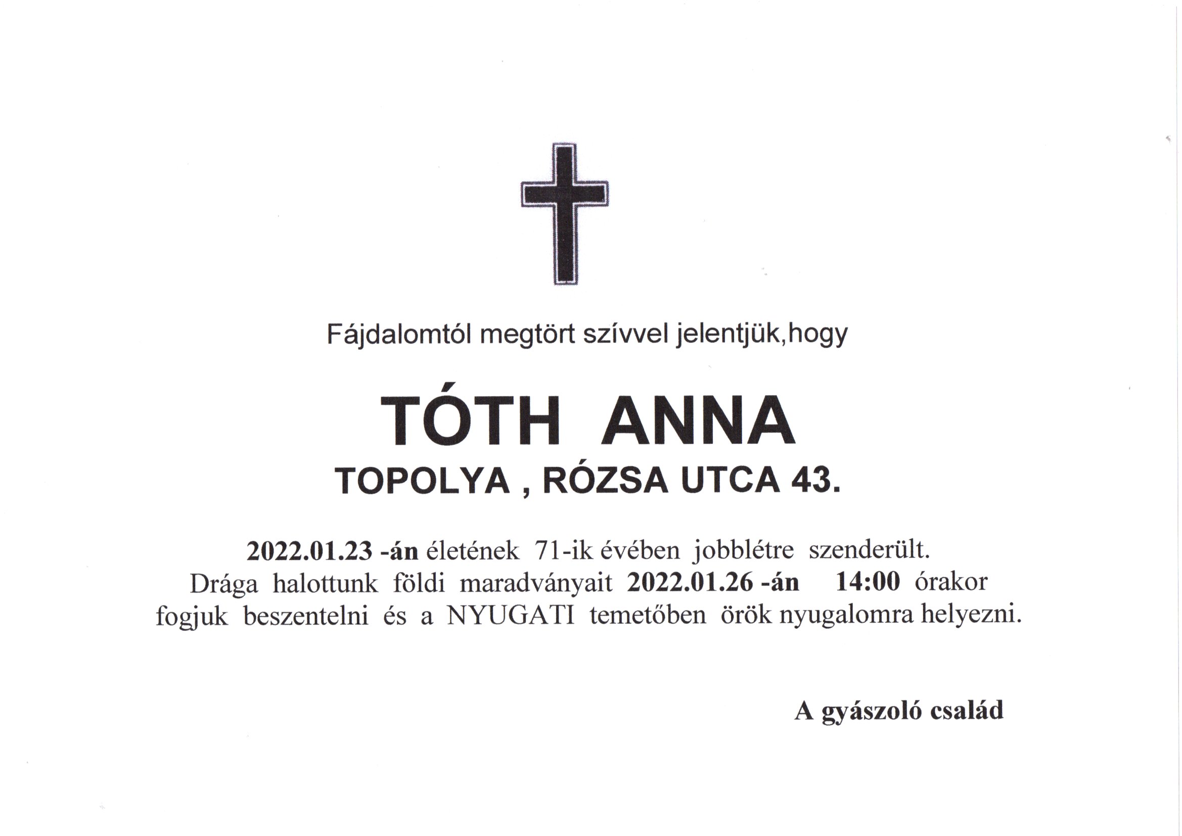 Tóth Anna - Komgrad